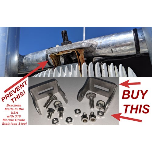 Marine Grade Stainless LED Light Bracket